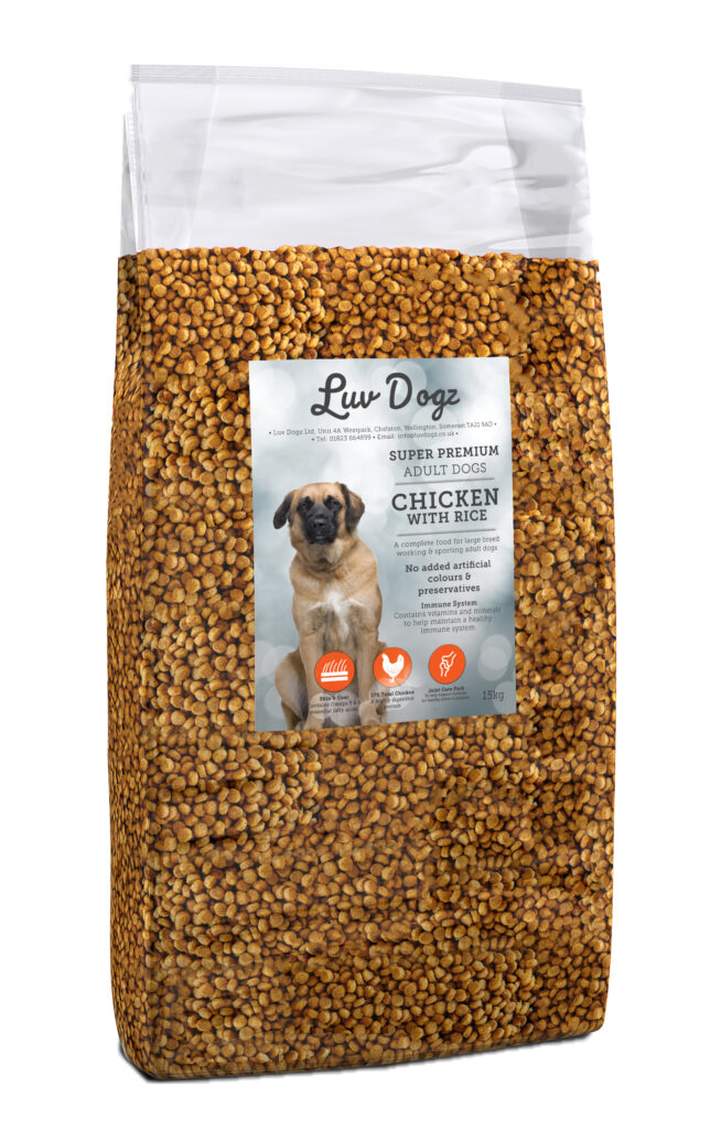 Working Super Premium Adult Large Breed Chicken With Rice 15kg - Luv Dogz